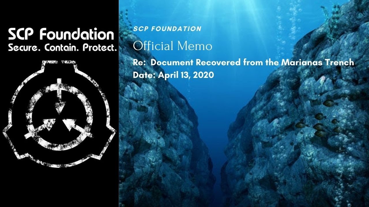 SCP Foundation: Document Recovered from the Marianas Trench - YouTube