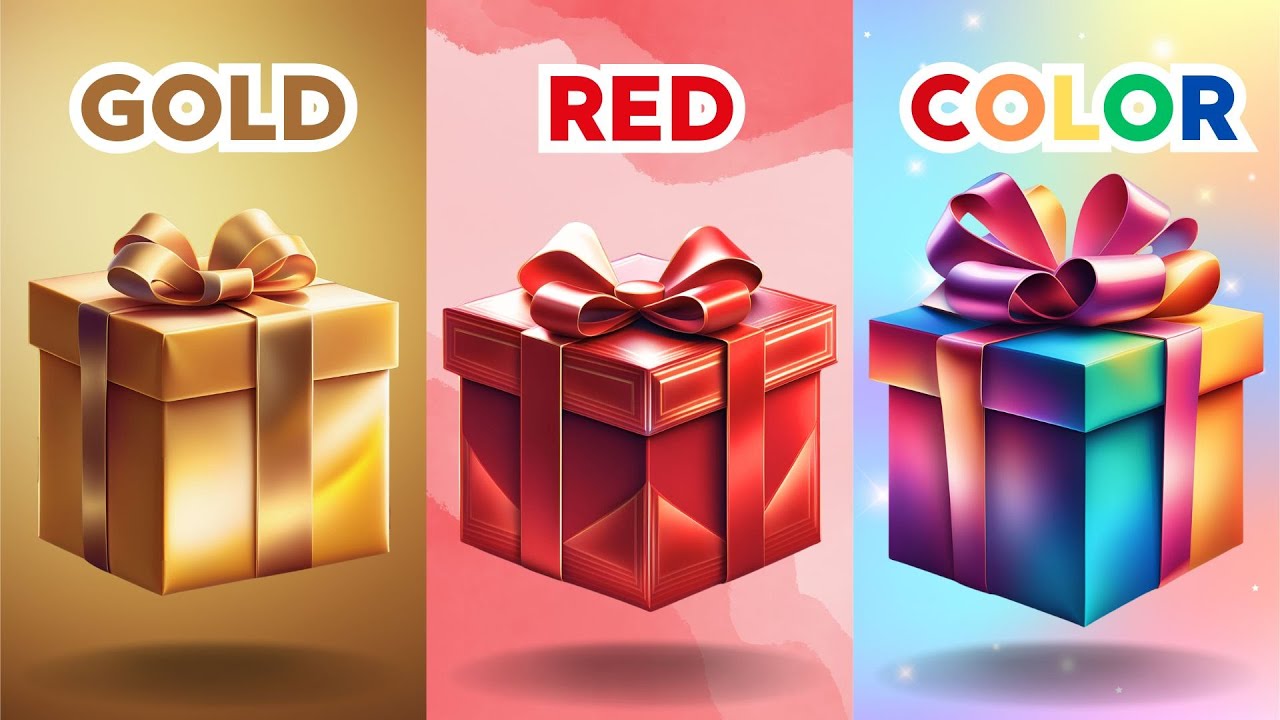 ESCOLHA SEU PRESENTE 🥇🍎🌈 Choose your gift 🎁 3 gift box challenge ELIGE ...