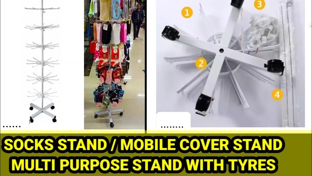 SOCKS stand | MOBILE COVER stand | MULTIPURPOSE stand | 7 layer - YouTube