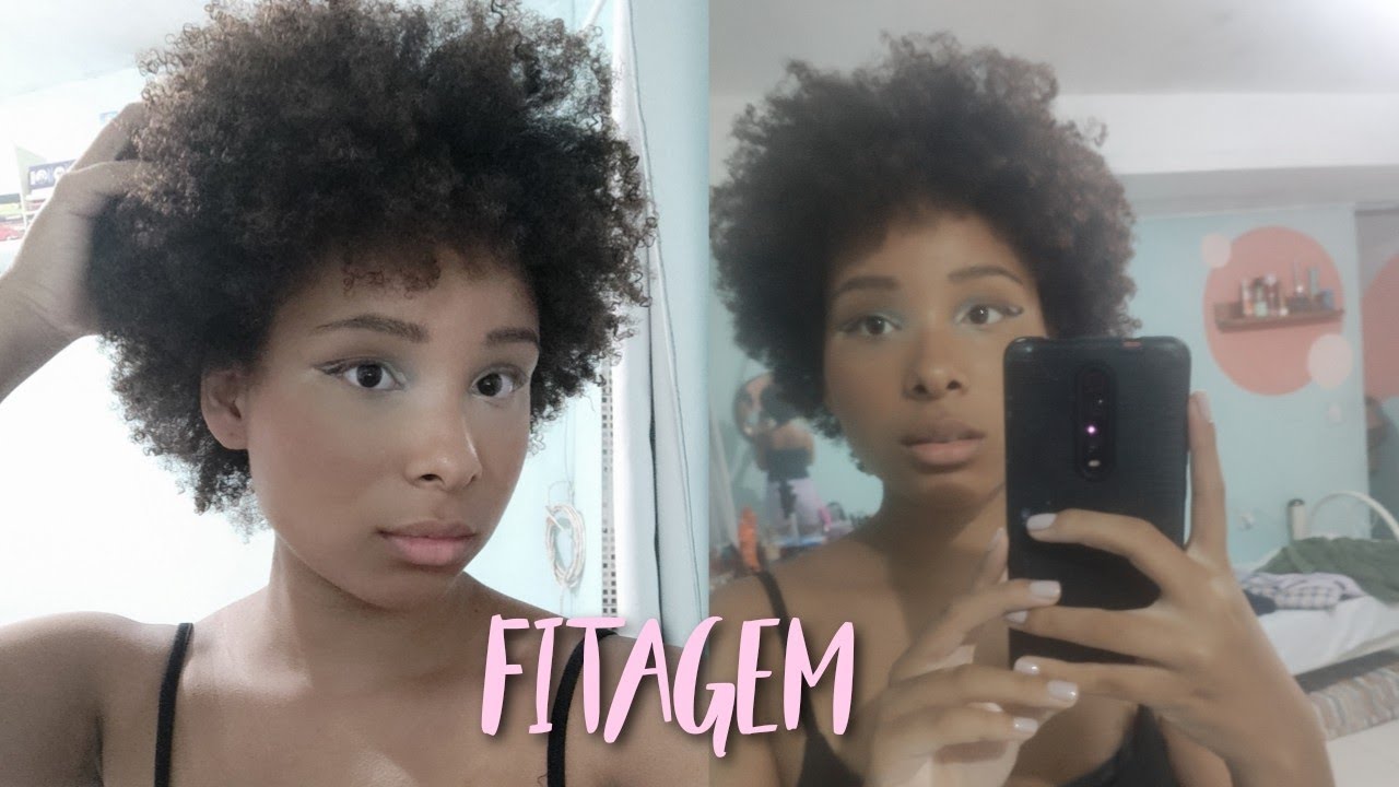 tutorial: Como fazer fitagem no cabelo crespo 4c - YouTube