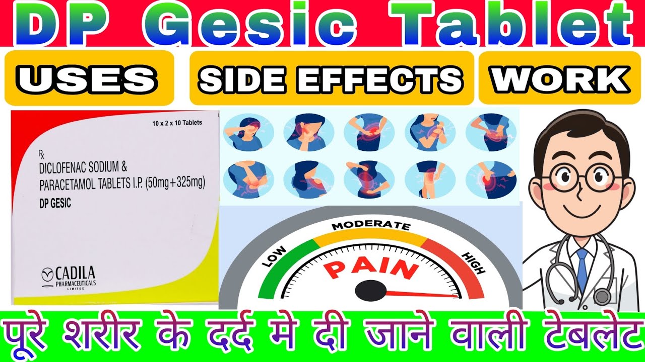 DP Gesic Tablet || दर्द को ठीक करने वाली टैबलेट || Uses|| Side effects ...