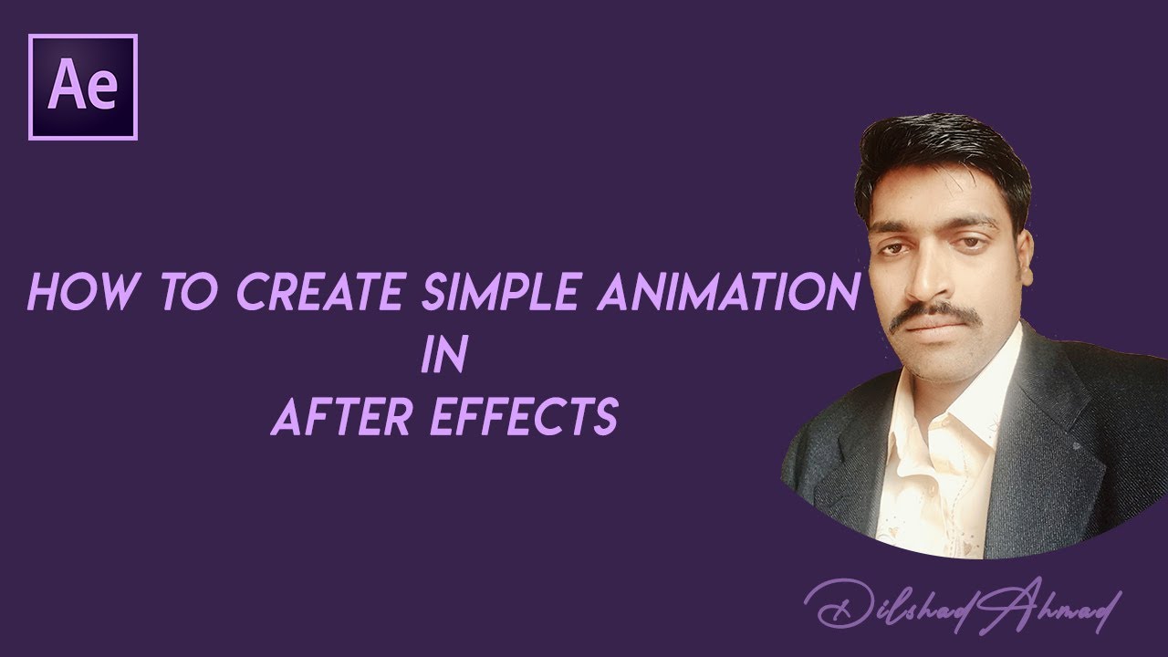 How to create simple animation video in after effects - YouTube