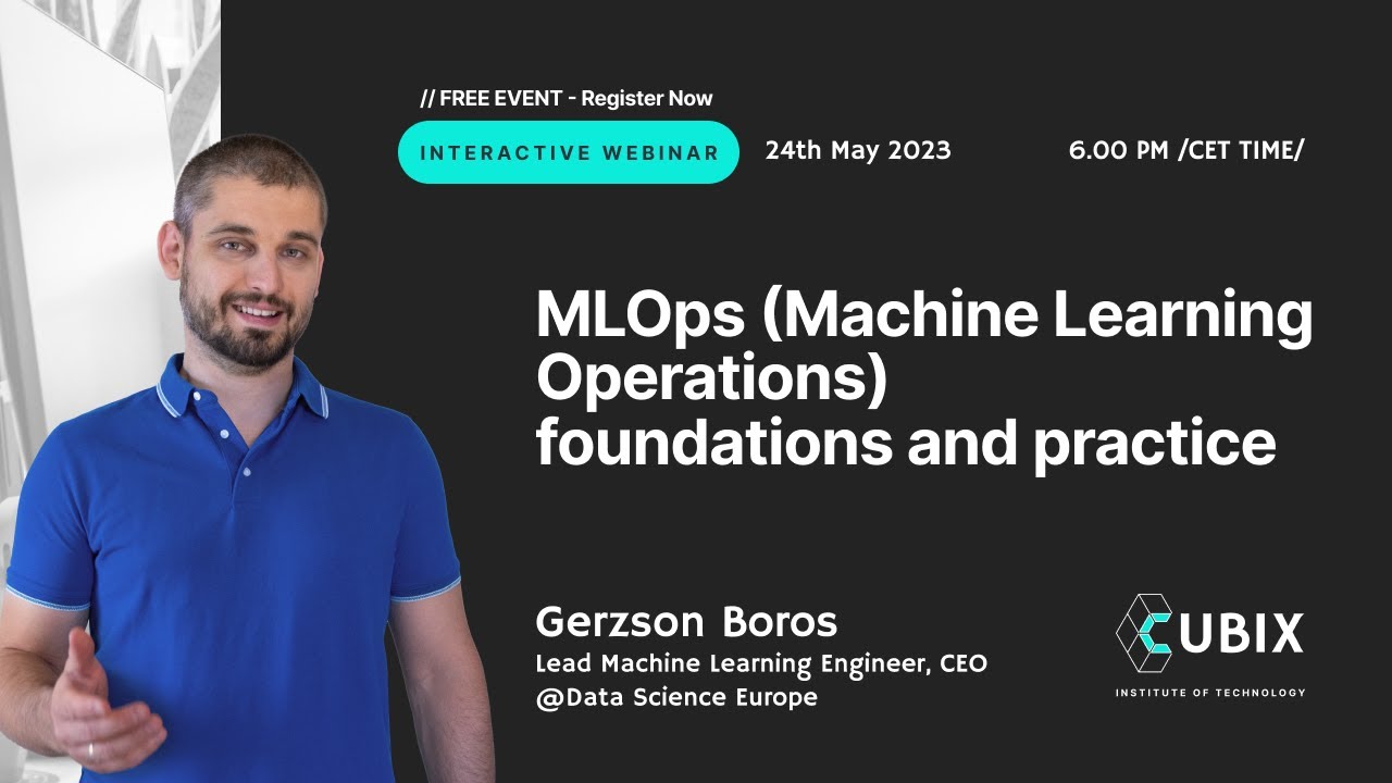 MLOps (Machine Learning Operations) foundations and practice - YouTube