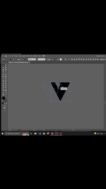 V7 logo design | #logo #illustrator #youtubeshorts #ytshorts - YouTube