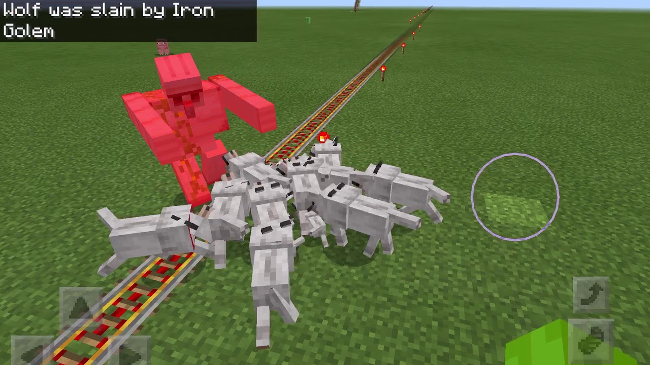 dogs Vs iron golem. - YouTube