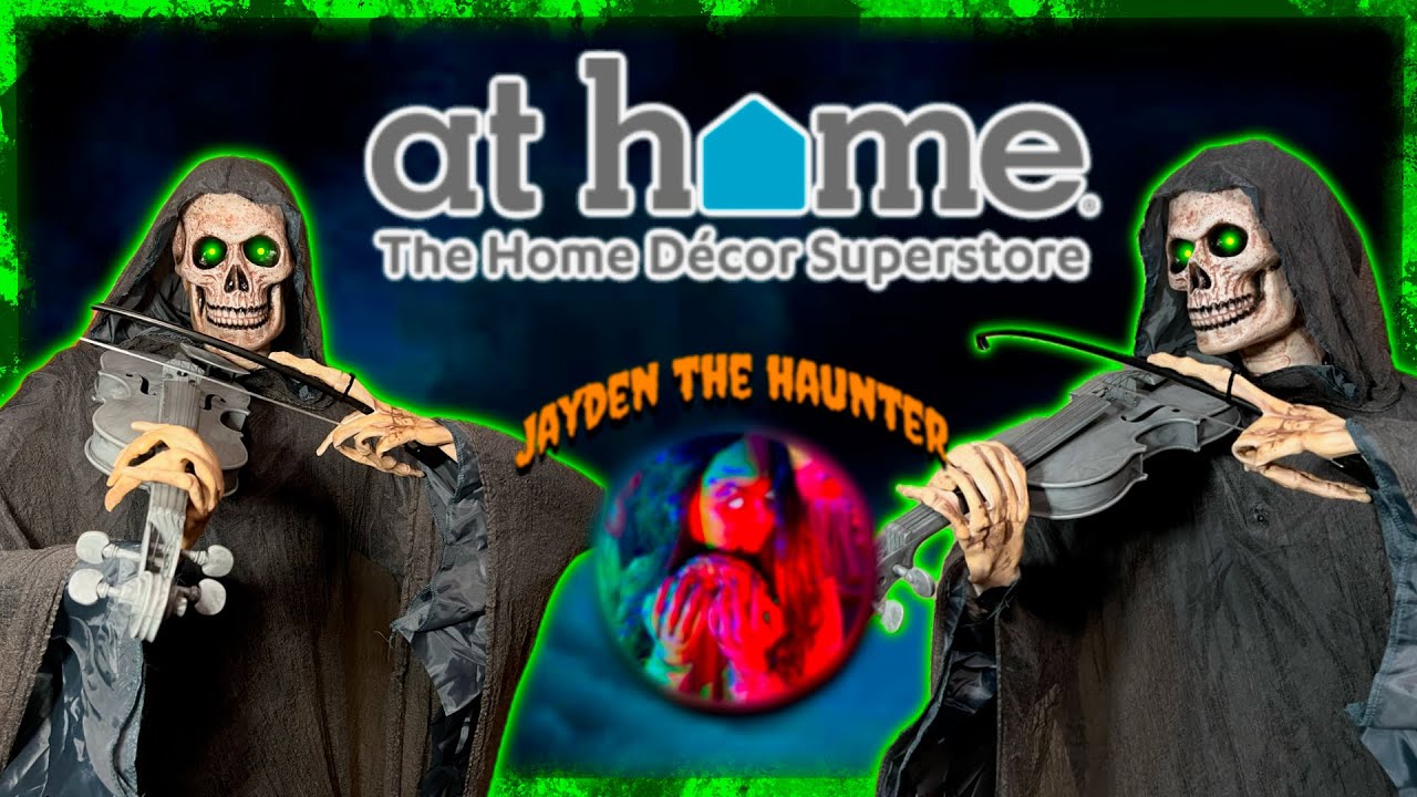 👻 EXCLUSIVE FIRST LOOK | At Home Halloween Violinist Reaper Life Size ...