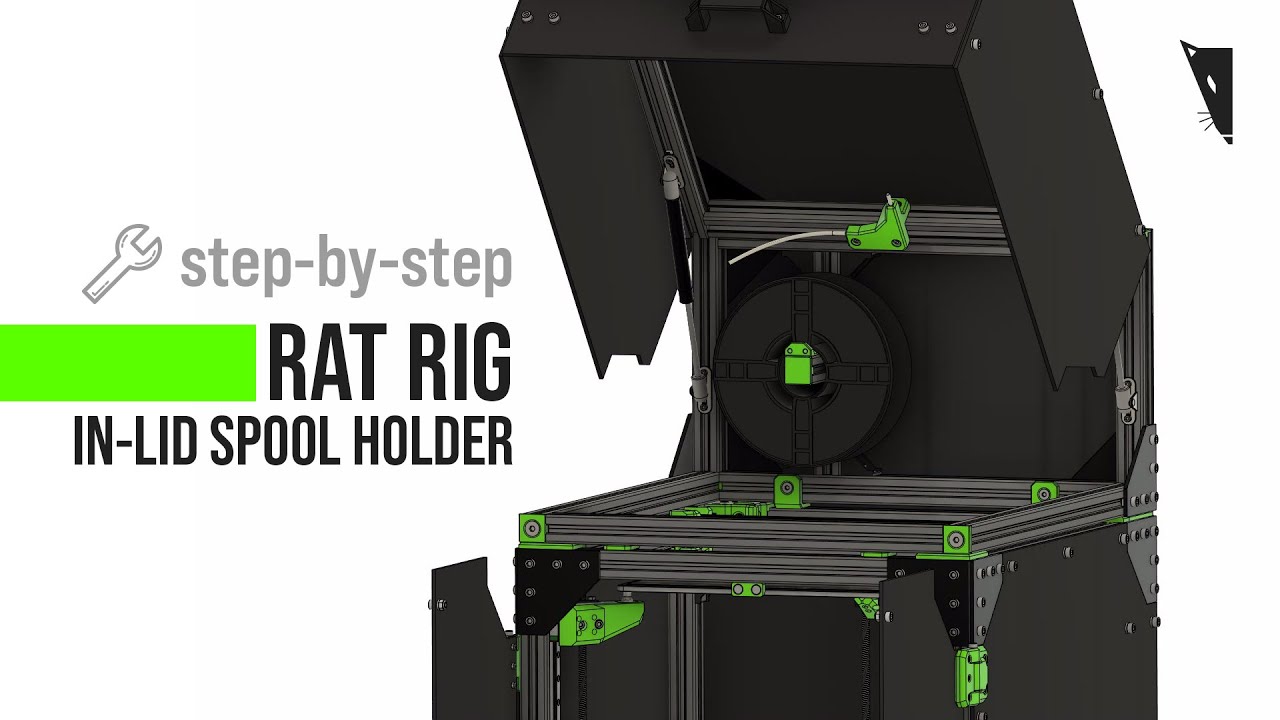 Rat Rig In-Lid Spool Holder - V-Core 3 | Step-by-Step Build Guide - YouTube