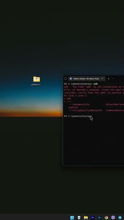 How To Fix Adb The Term Adb Is Not Recognized As The Name Of A Cmdlet Youtube
