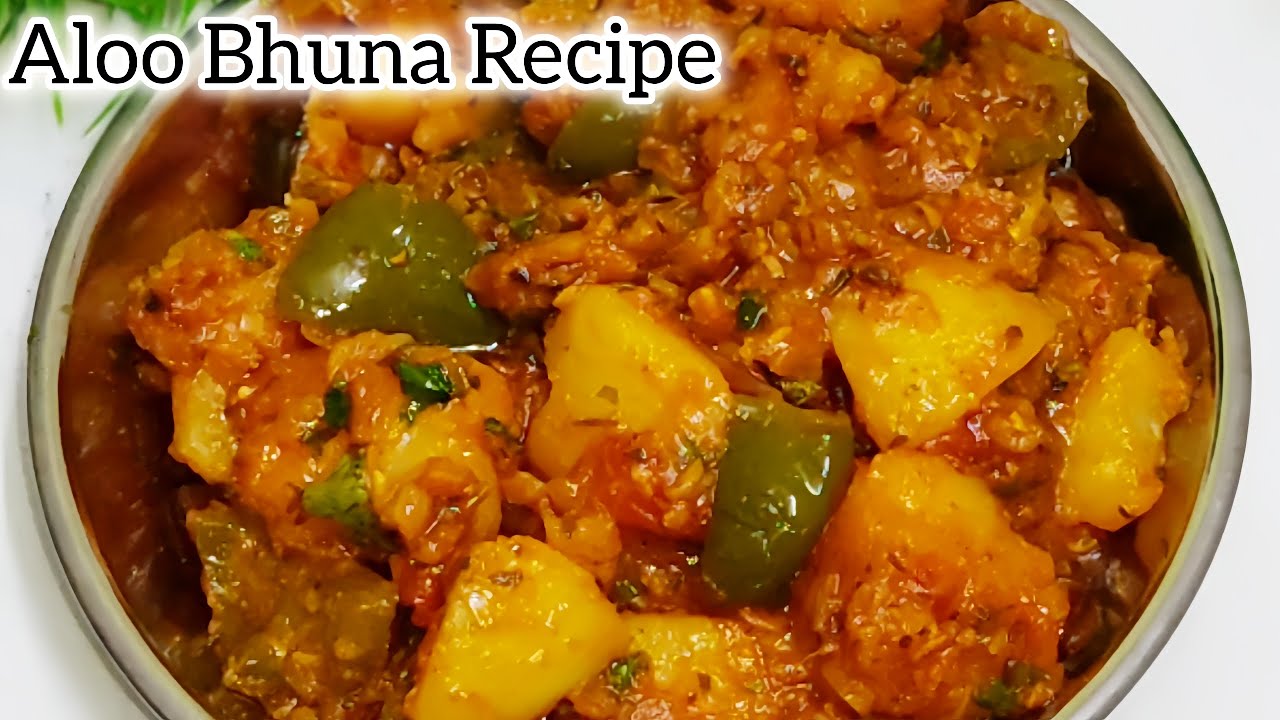 Aloo Bhuna Dhaba Style Recipe | Spicy Aloo Gravy Sabji | Aloo Bhuna ...