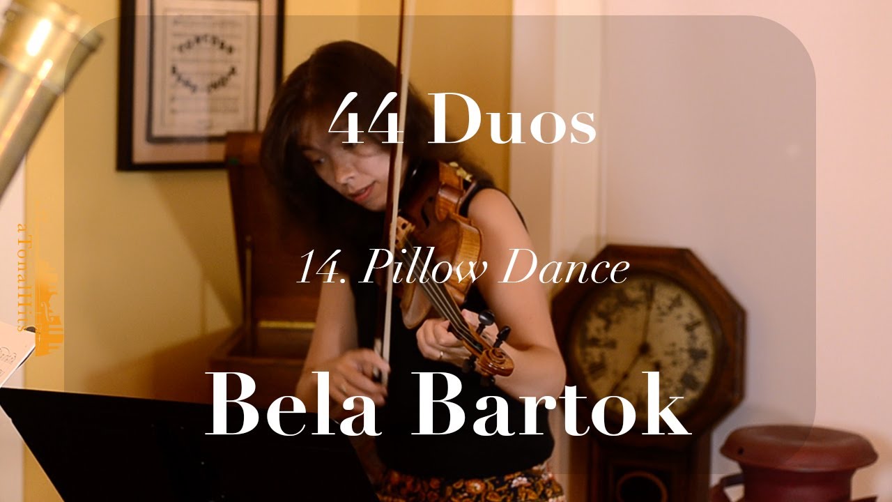 Bartok: 44 Duos for Violin, 14. "Pillow Dance" - Katha Zinn, violins - YouTube