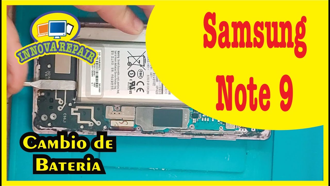 Samsung Galaxy Note 9 Cambio de Batería - YouTube