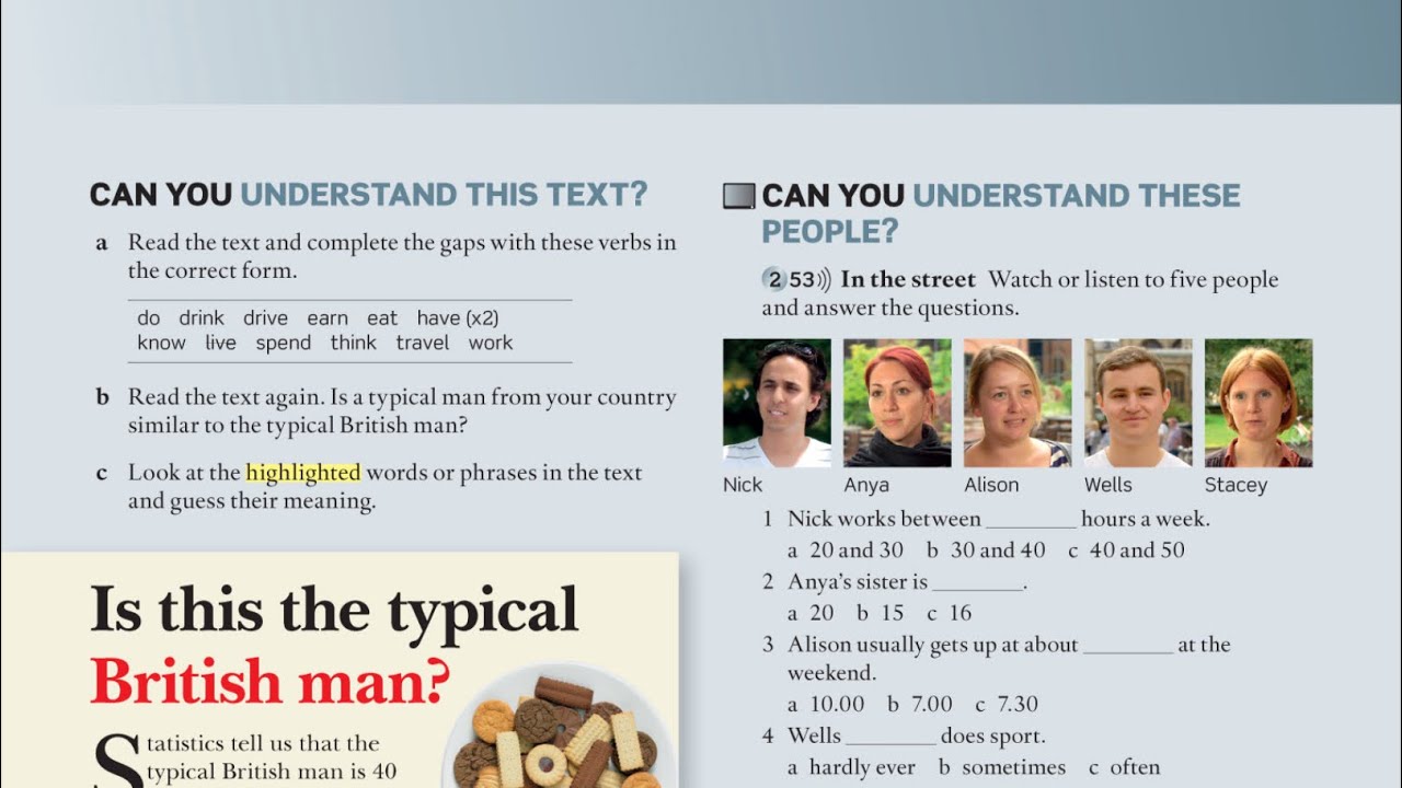 English File Elementary Student’s book 3rd edition 2.53 In the street ...