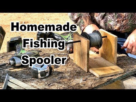 How to Build a Homemade Fishing Line Spooler. Simple and Easy! - YouTube