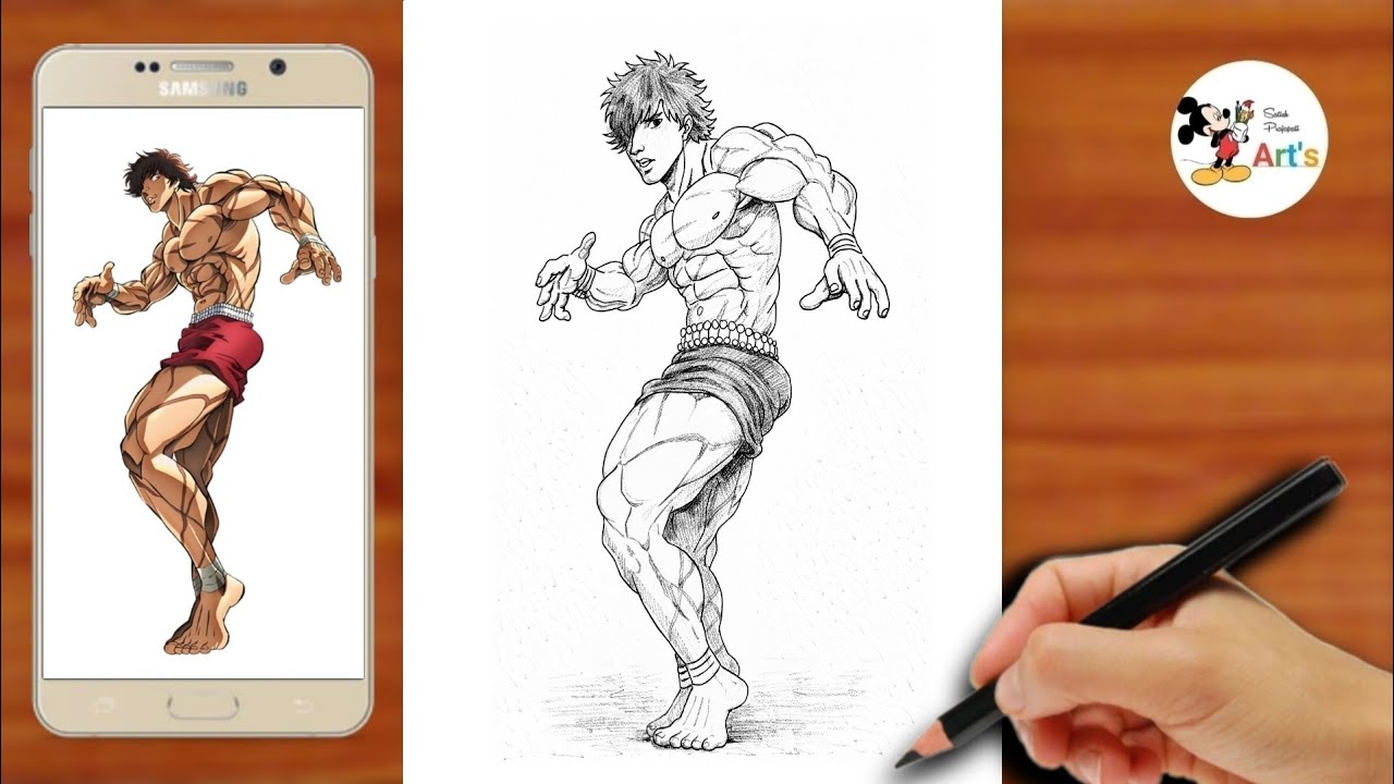 How to Draw Baki Hanma (Full Body) || Drawing Baki Hanma Full Body ...