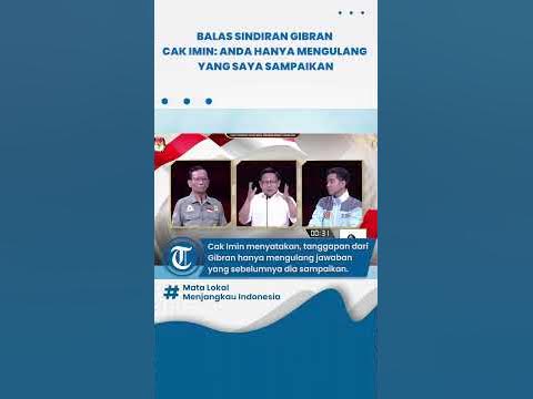 Balas Sindiran Gibran saat Debat, Cak Imin: Anda Hanya Mengulang yang Saya Sampaikan - YouTube