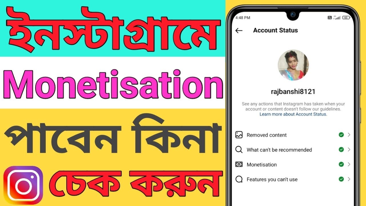 ইনস্টাগ্রাম মনিটাইজেশন টেটাস চেক কিভাবে করবেন || How to Check Instagram ...