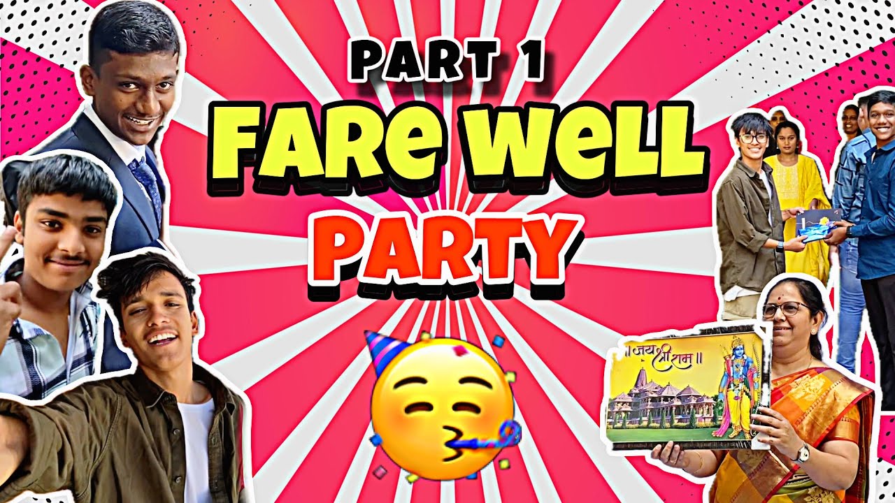 Last Day Of 10th Standard 🥺|| Farewell Party || Part - 1 #vlog151 - YouTube