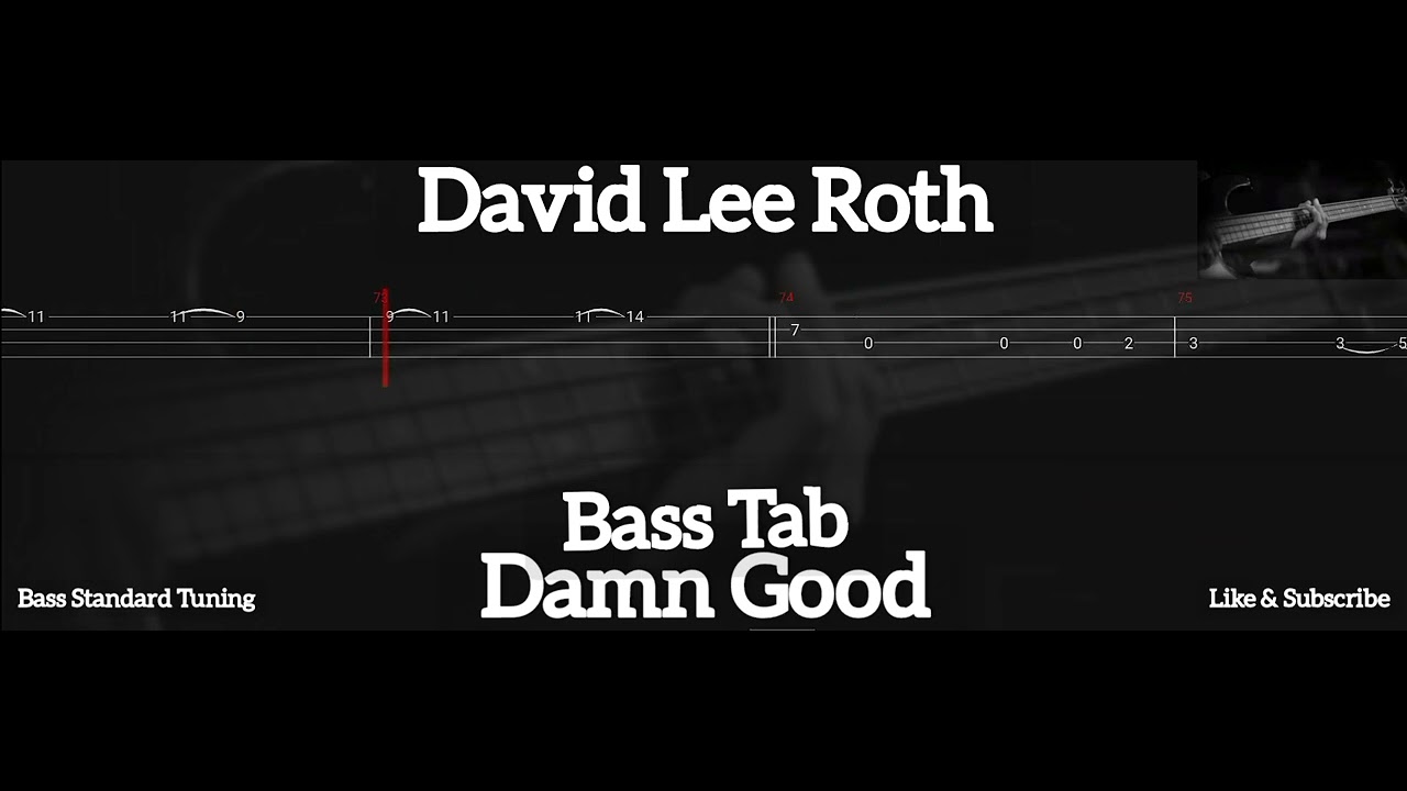 David Lee Roth - Damn Good ( Bass Tab ) - YouTube