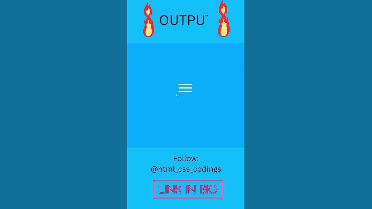 Menu Bar Animation Using Html And Css Webdeveloper Htmlcoding Webdesign Htmlcss Youtube