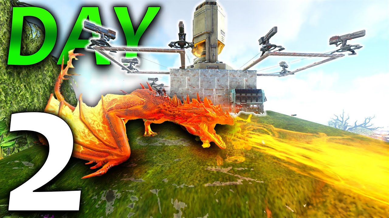 INSANE Base Progress On Day 2 Bams Ark Pvp - YouTube