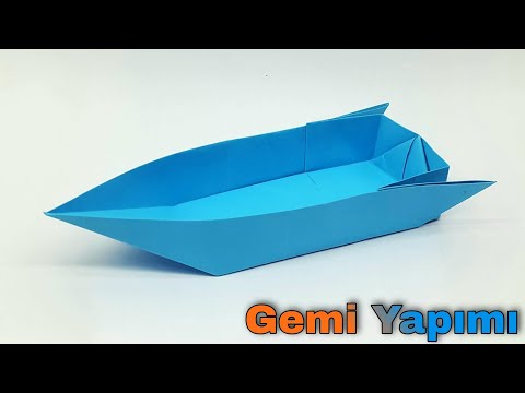 KAĞITTAN GEMİ YAPIMI | Paper Ship | Origami Boat
