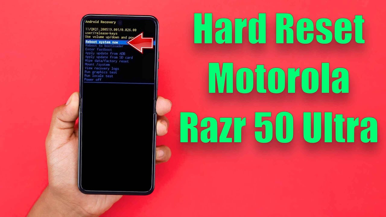 Hard Reset Motorola Razr 50 Ultra | Factory Reset Remove Pattern/Lock ...