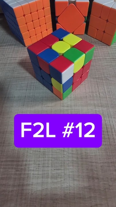 F2L - CASO 12 #rubikscube #f2l #tutorial #easy #cube #speedcubing #3x3 #cfop #fridrich #cubing ...
