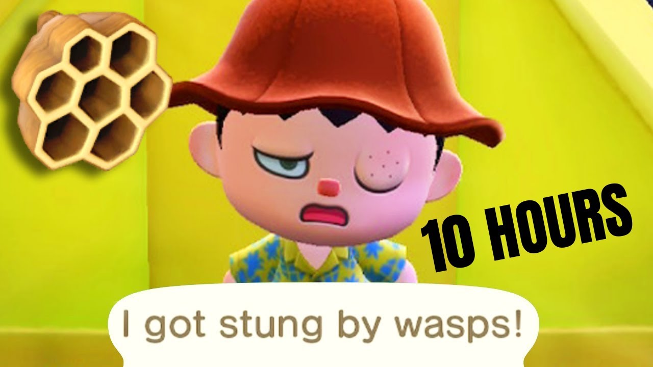 10 Hours of Getting Stung By Wasps In Animal Crossing: New Horizons ...