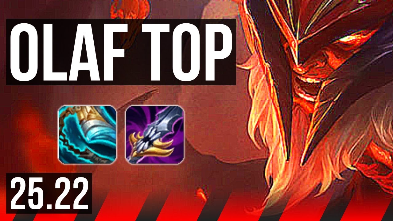 OLAF vs AMBESSA (TOP) | 1v5 Penta, Rank 3 Olaf, 8 solo kills, 1200 ...