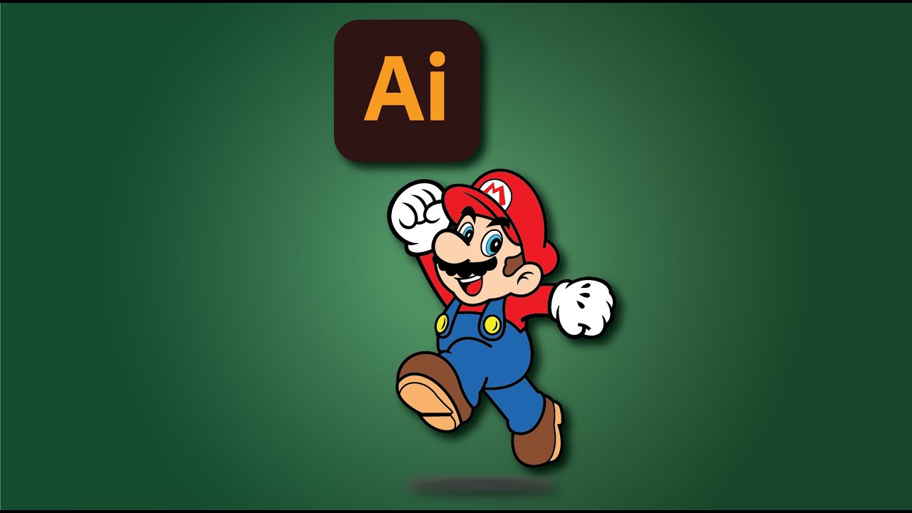 Speed Art - Super Mario Bros - Vetor (Adobe Illustrator) - YouTube