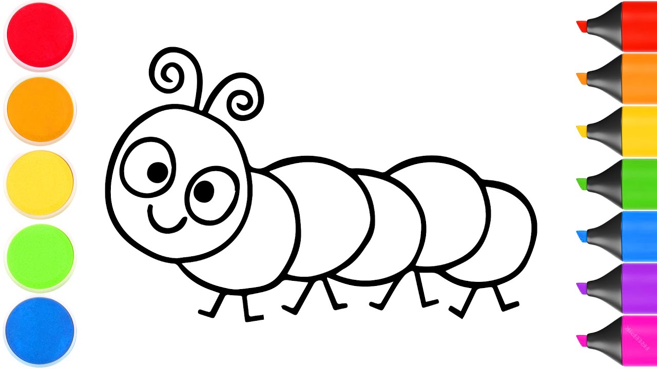 How to Draw a worm | step by step - YouTube