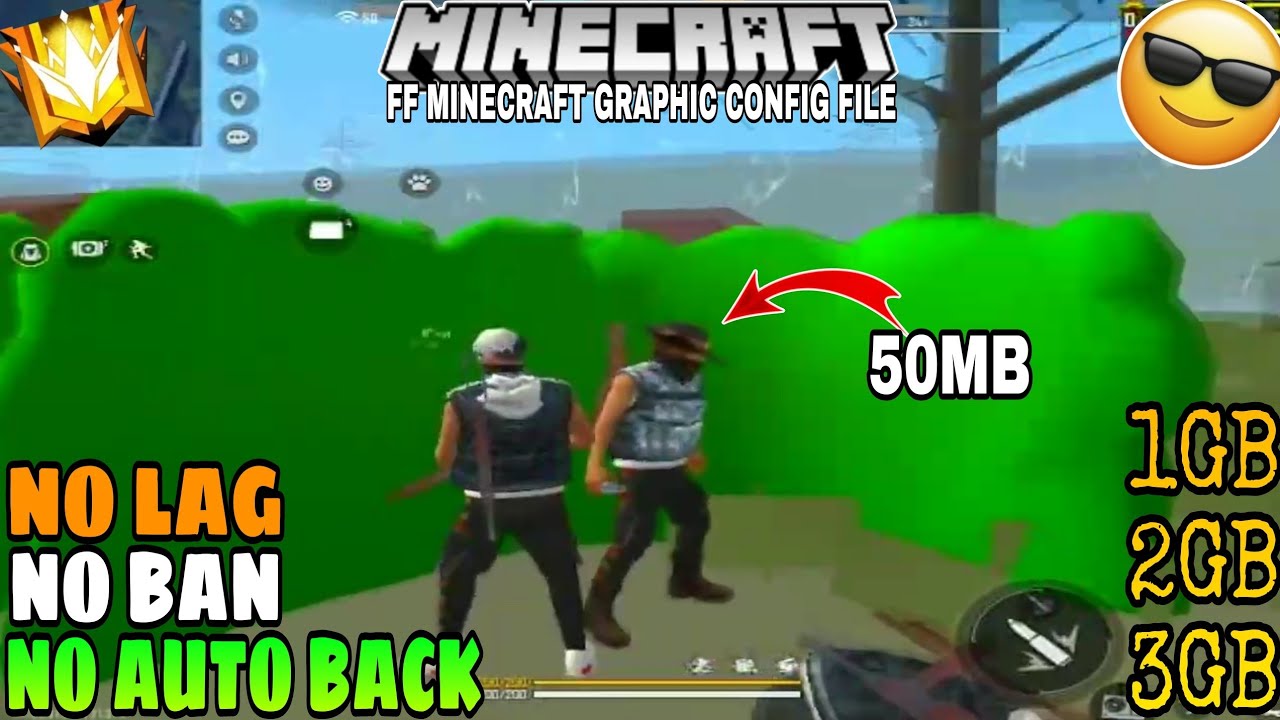 FREE FIRE MINECRAFT GRAPHICS IN FREE FIRE 🔥| PLAY WITHOUT ANY LAG ...