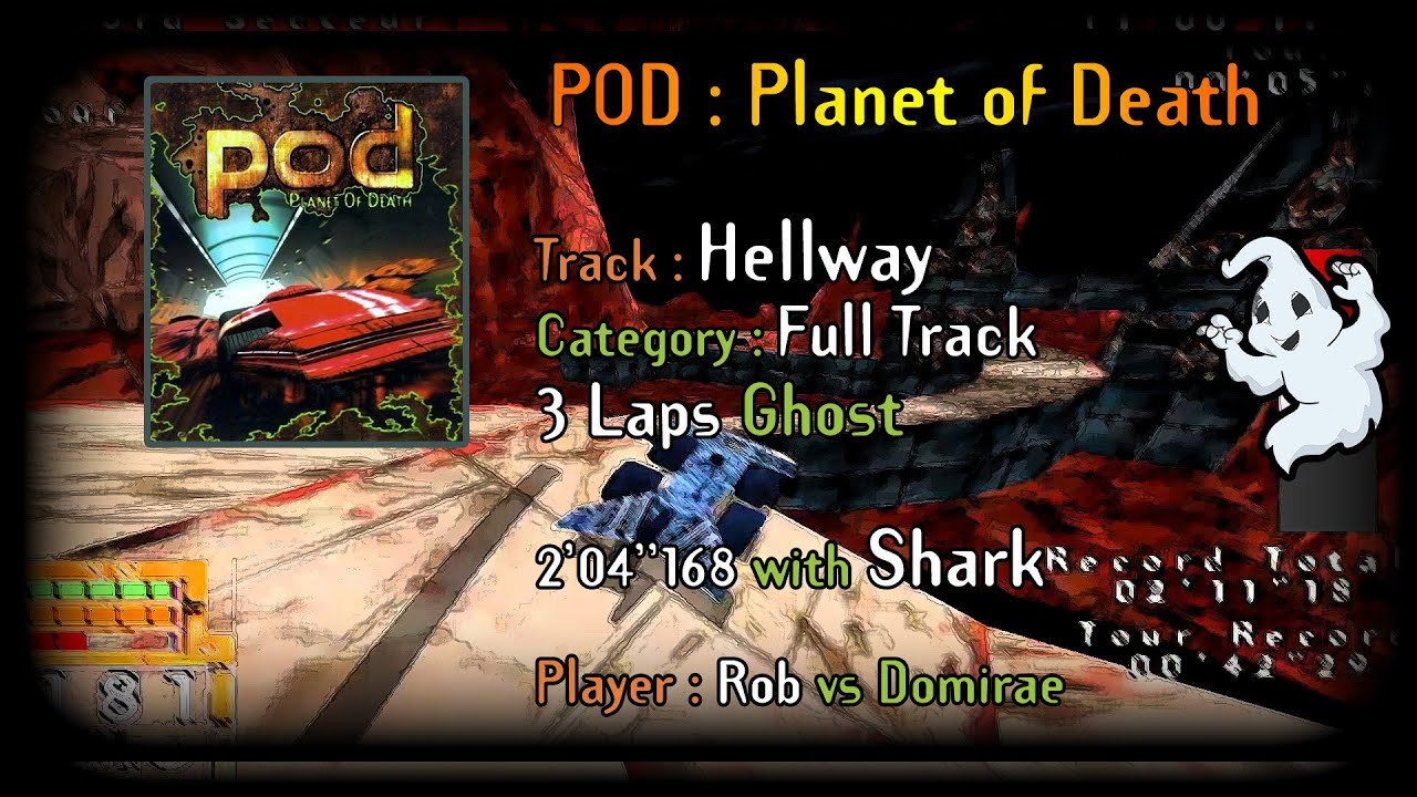 POD - Speedrunning - 3 Laps run on Hellway with Shark - Chasign crazy ...