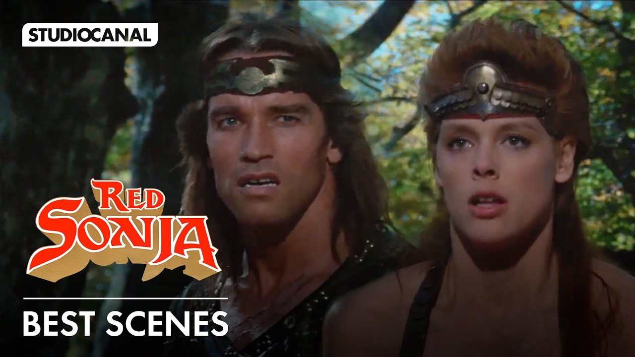 Arnold Schwarzenegger and Brigitte Nielsen in RED SONJA | Best Scenes ...