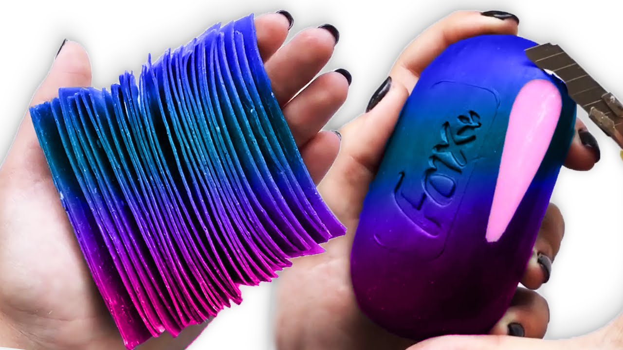 Soap Cutting ASMR | No Music | Oddly Satisfying ASMR Video | P28 - YouTube