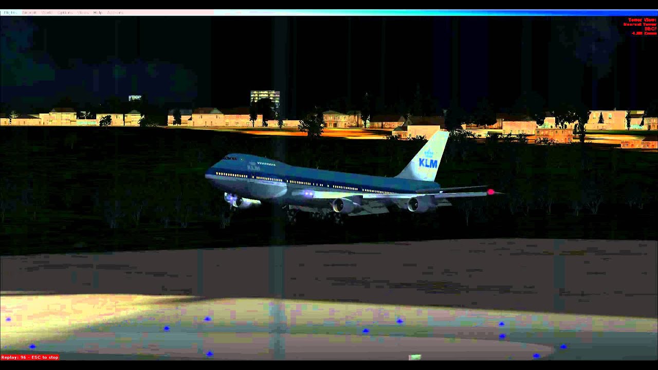 POUSO EM SBCF 747-300 PH-BUF Rhine River KLM ROYAL AIRLAINES - YouTube