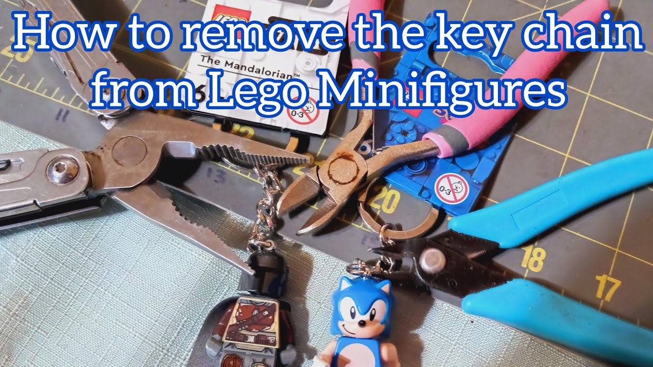 How to remove a keychain from a Lego Minifigure! - YouTube
