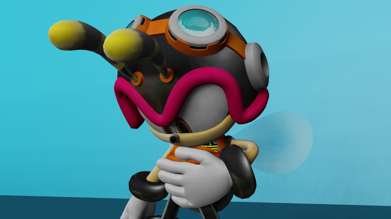 Charmy Bee Stomach Growl Blender Animation Test - YouTube