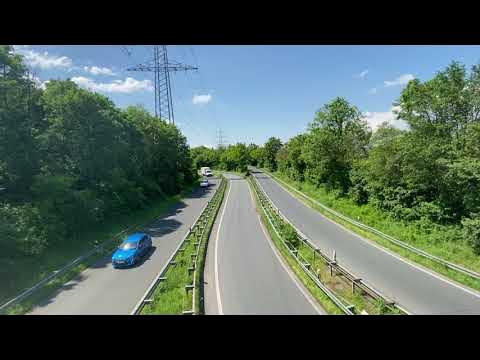 Observing cars and bikes on the incredible German motorway (autobahn ...
