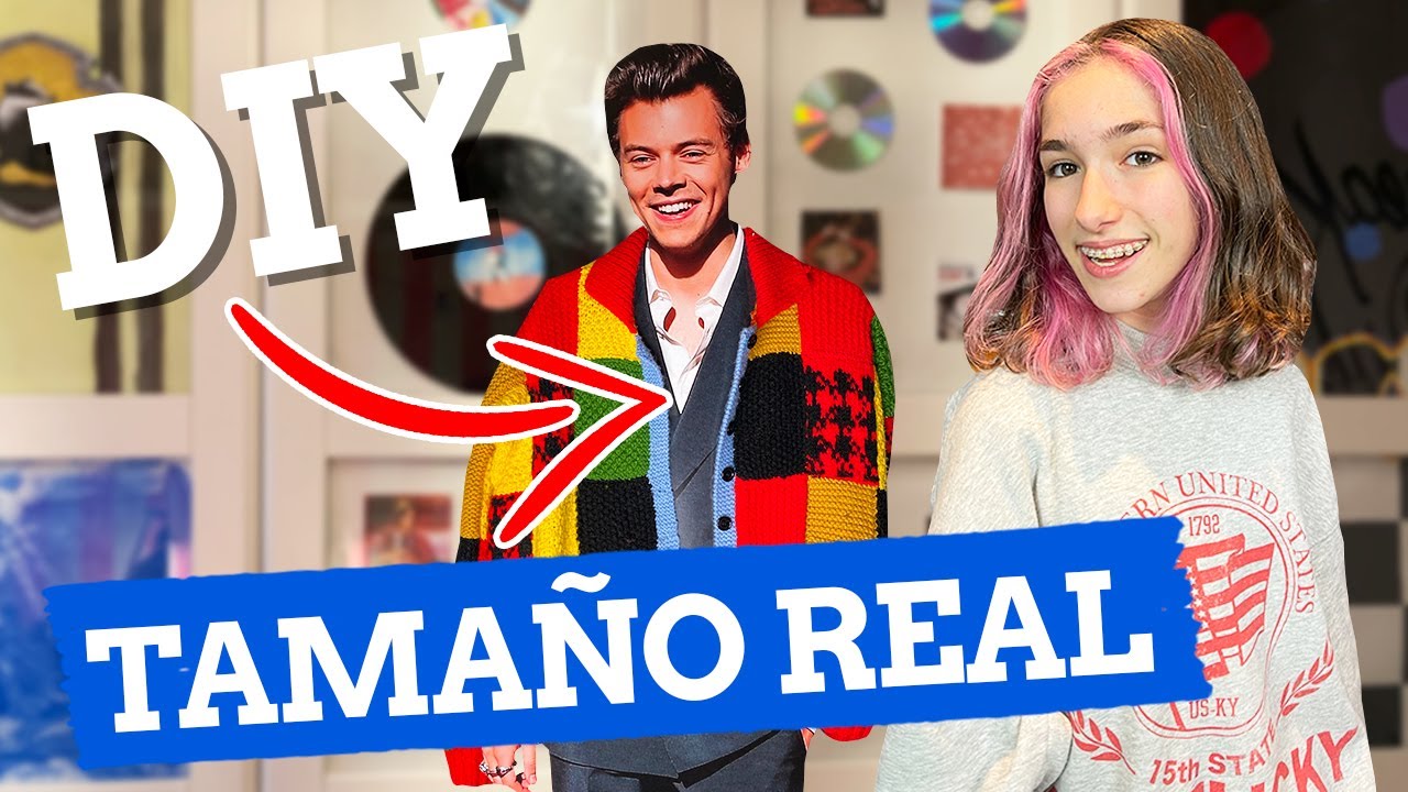 Hago un HARRY STYLES de cartón a TAMAÑO REAL - YouTube