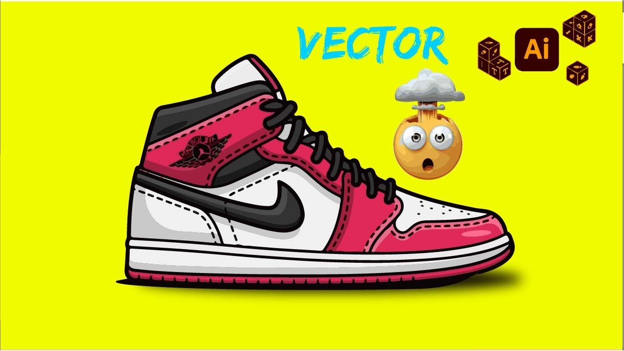 Create vector shoe in illustrator - YouTube