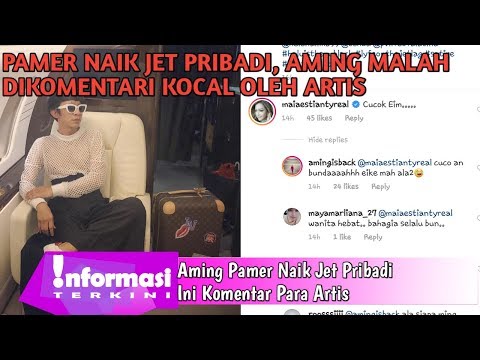 KOCAK!!! Pamer Naik Jet Pribadi | Aming Malah Dikomentari Kocak Oleh Artis