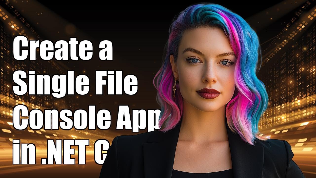 How to Create a Single File Console Application in .NET Core - YouTube