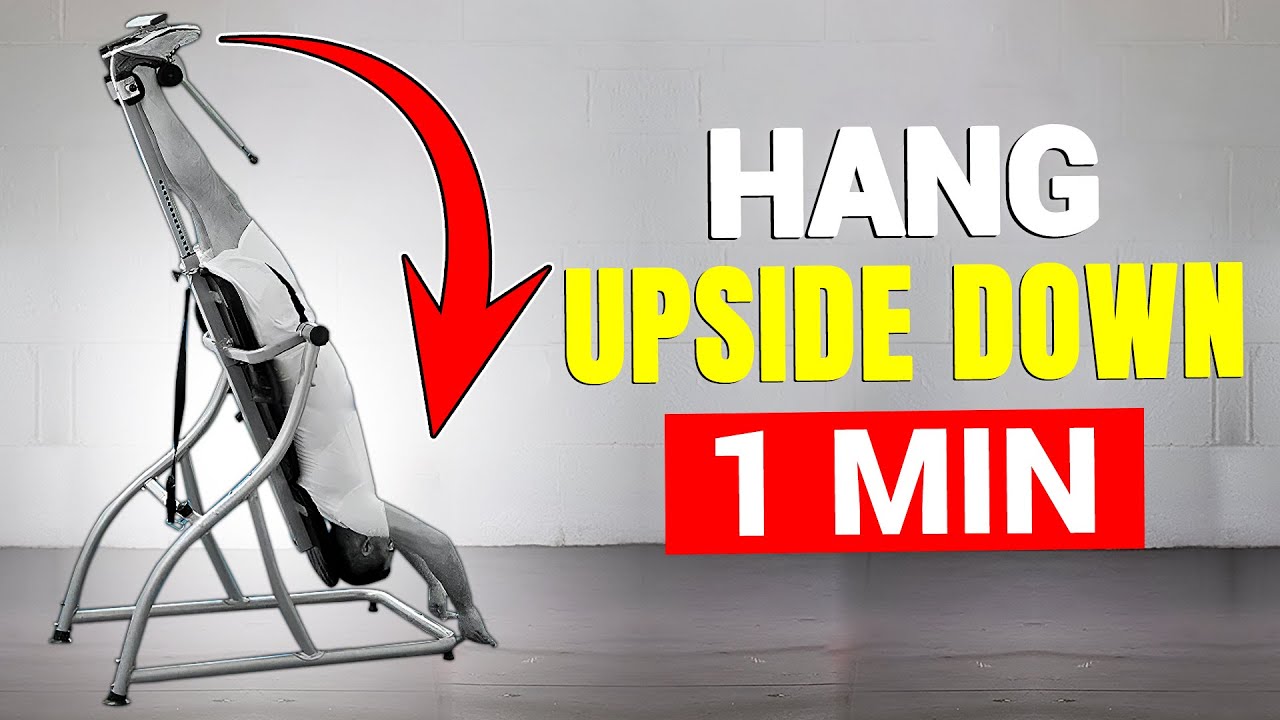 Hang UPSIDE DOWN With Inversion Table And THIS Will Happen - YouTube