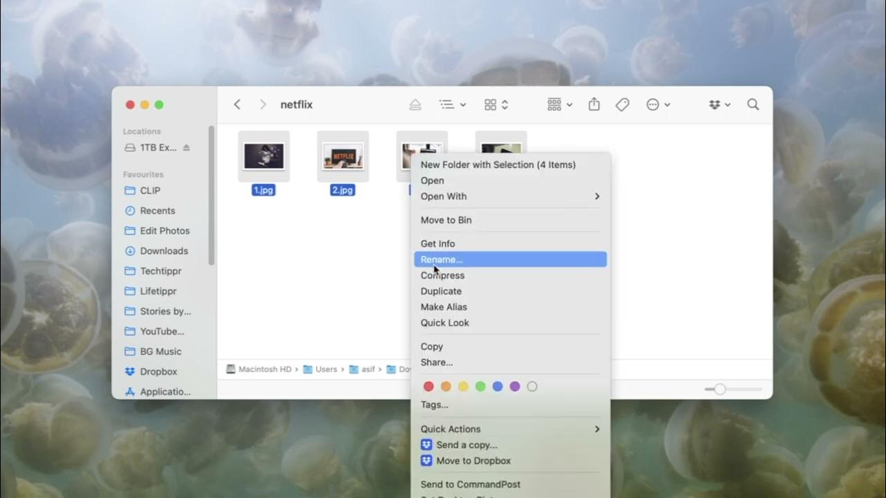 How to Rename Multiple Files at Once on Mac - YouTube