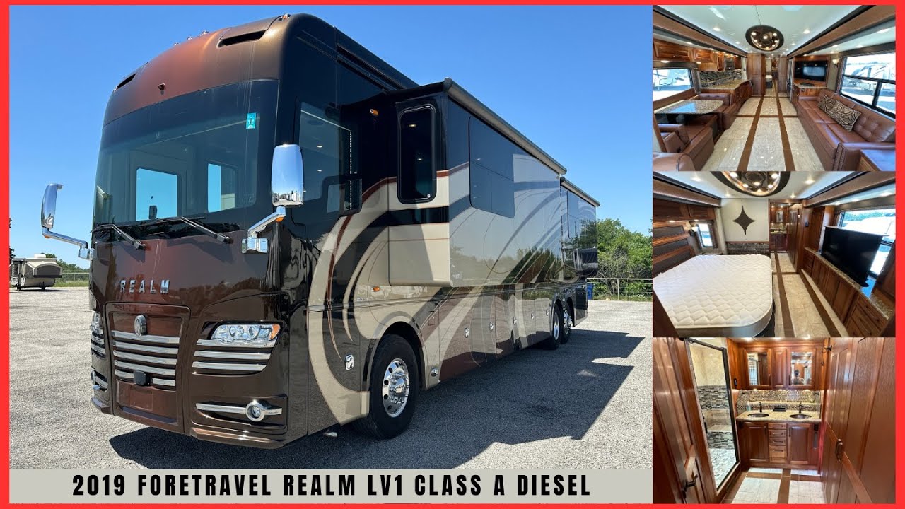 2019 FORETRAVEL REALM LV1 CLASS A MOTORHOME - YouTube