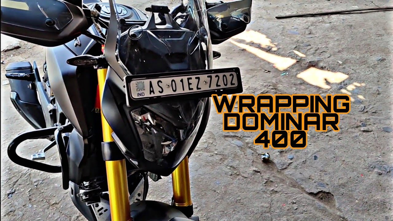WRAPPING BAJAJ DOMINAR 400 || MOST AFFORDABLE WRAP IN GUWAHATI || VLOG ...