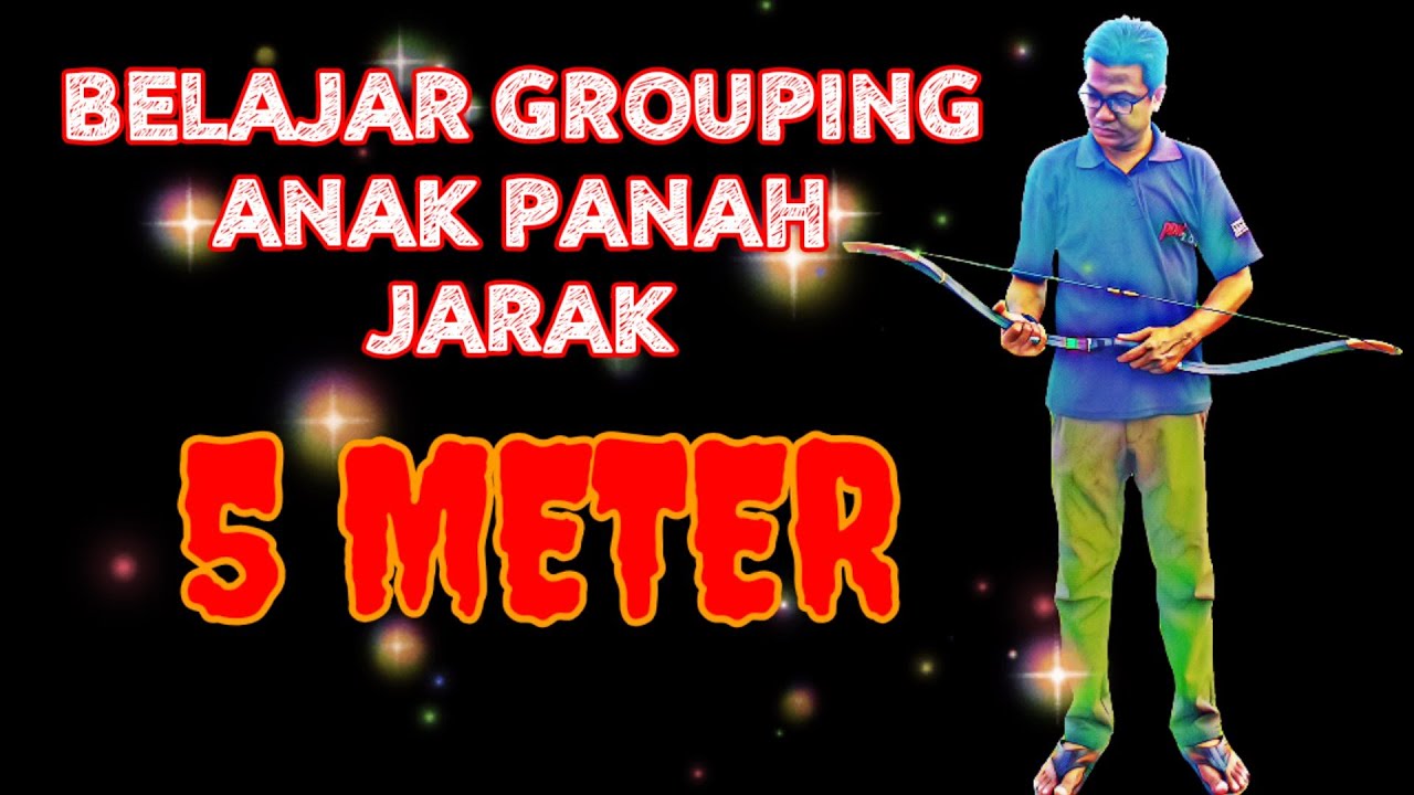 Archery Training Latihan Memanah Belajar Grouping Anak Panah Pada Jarak ...