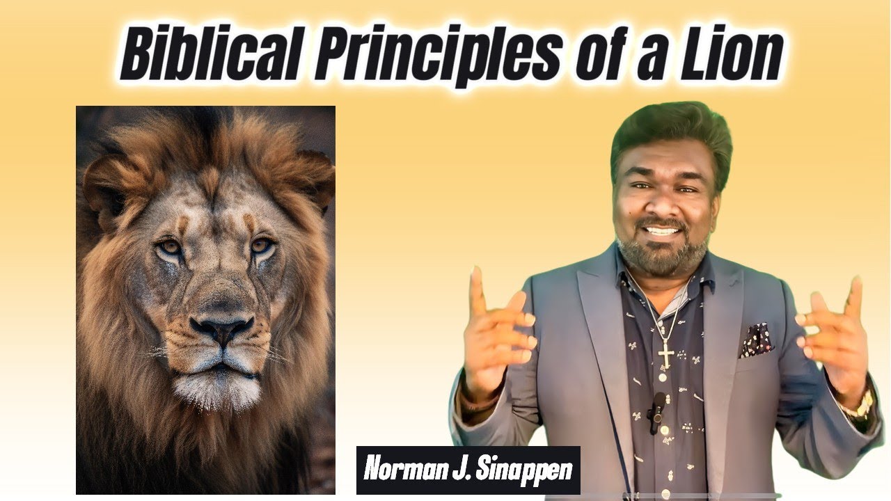 Biblical Principles of a Lion | Norman J. Sinappen - YouTube