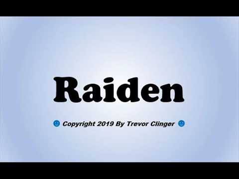 How To Pronounce Raiden - YouTube